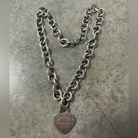 Tiffany & Co. | Jewelry | Tiffany Co Return To Tiffany Heart Tag Chain Link Necklace 6 | Poshmark